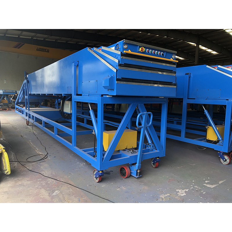 4 Stages Dockless Inclined Telescopic Belt Conveyor Container Loading Unloading System-YiFan ...