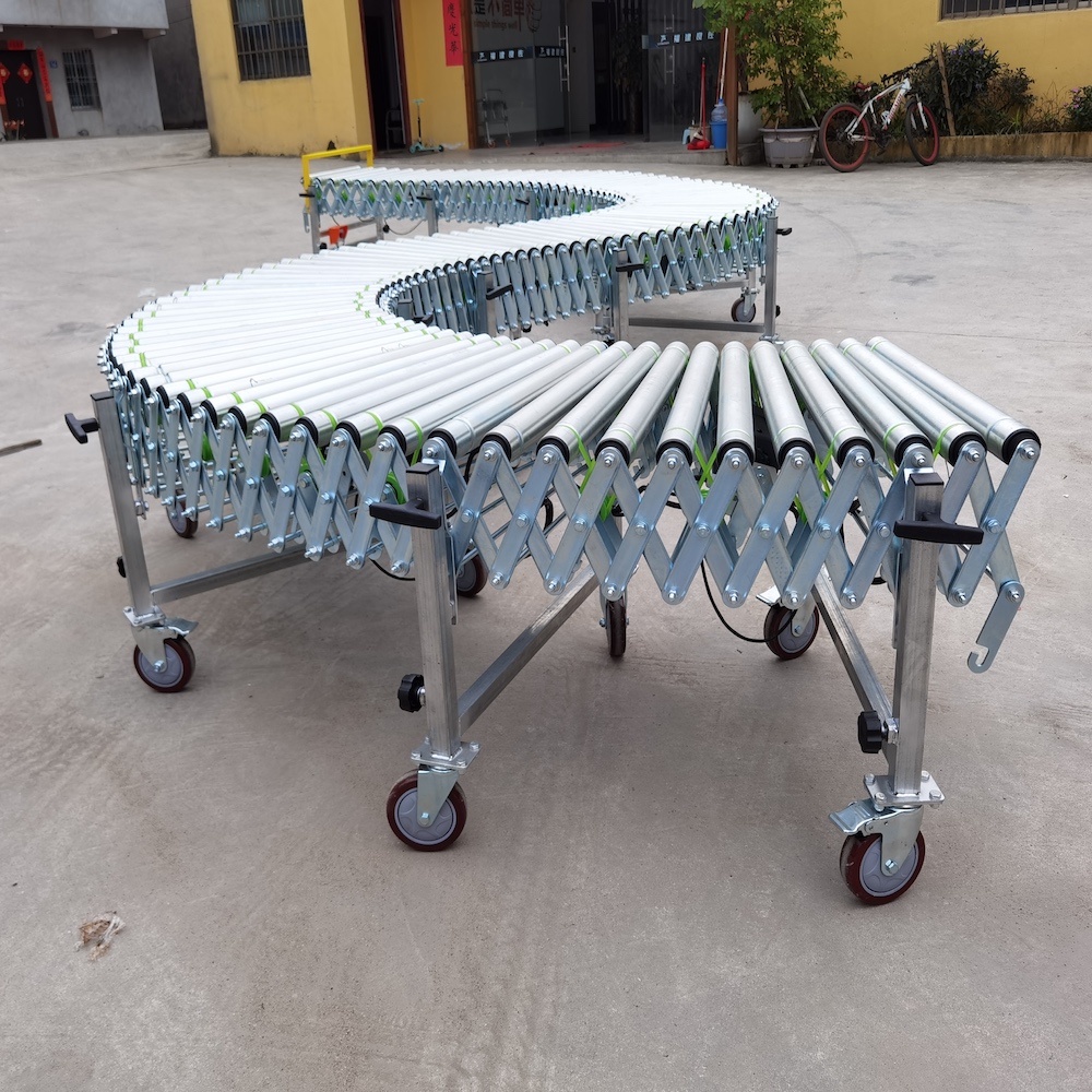 Electric Telescopic Roller Conveyor for Loading Unloading Trucks-YiFan Conveyor