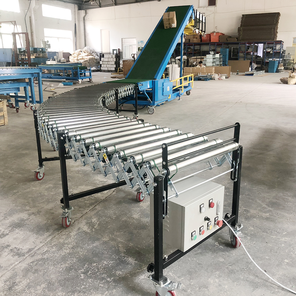 Truck Load System for Unload Container Trailers Vehicles-YiFan Conveyor