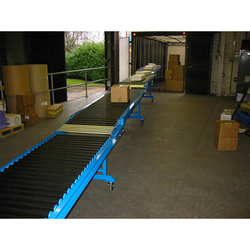 Portable Telescopic Roller Bed Conveyor for Truck Unloading-YiFan Conveyor