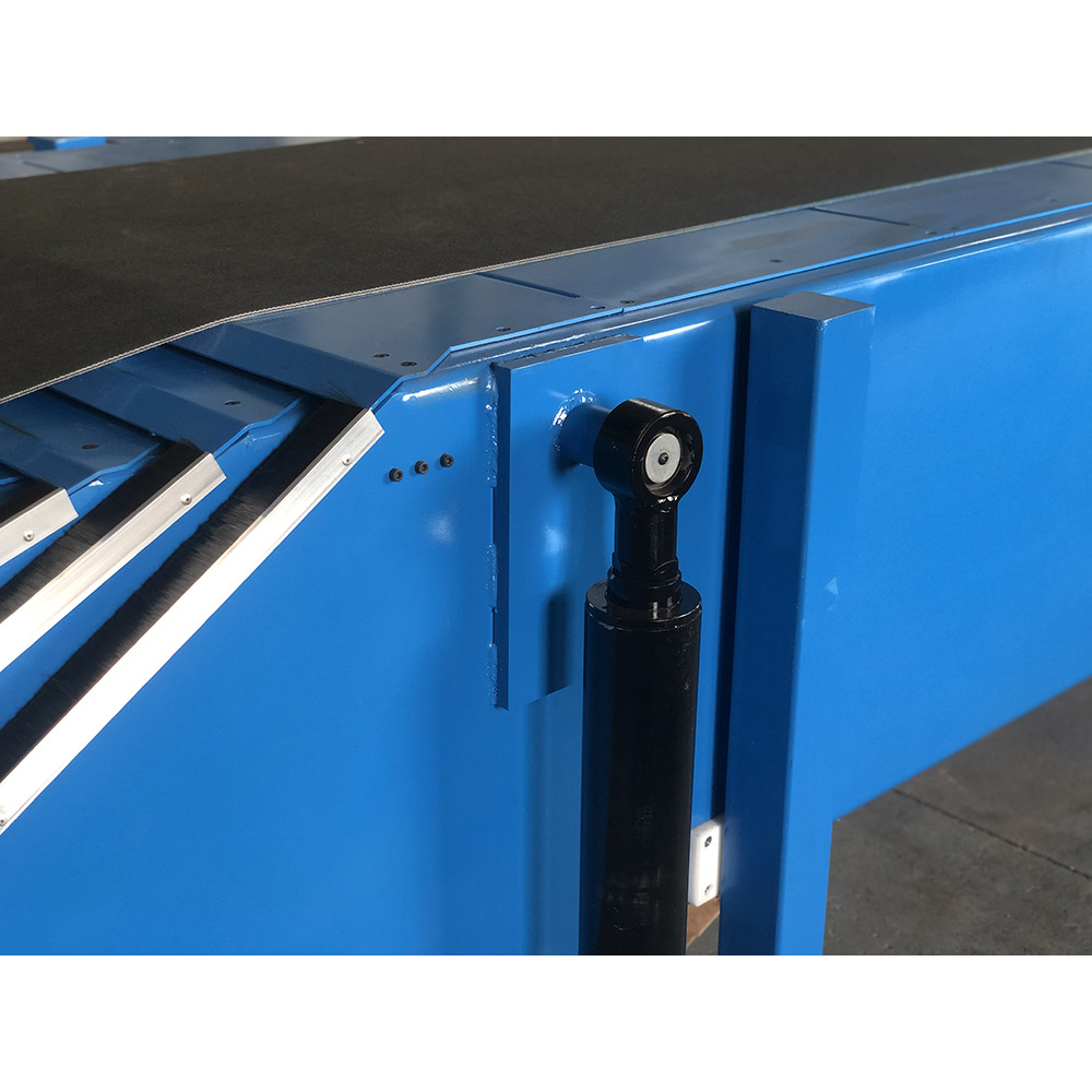 Telescopic Truck Loading Rubber Flat Belt Conveyor with End Package ...