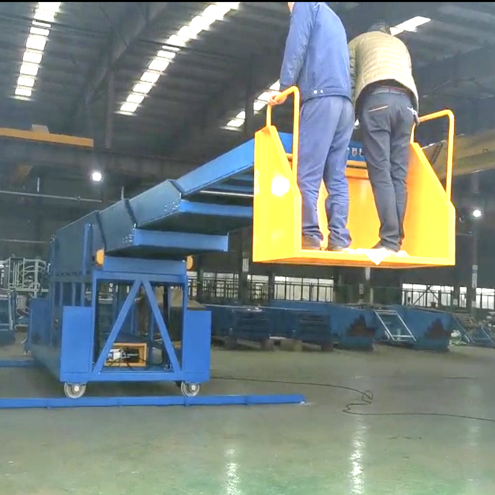 Movable Telescopic Conveyor with Platform for Loading Unloading ...