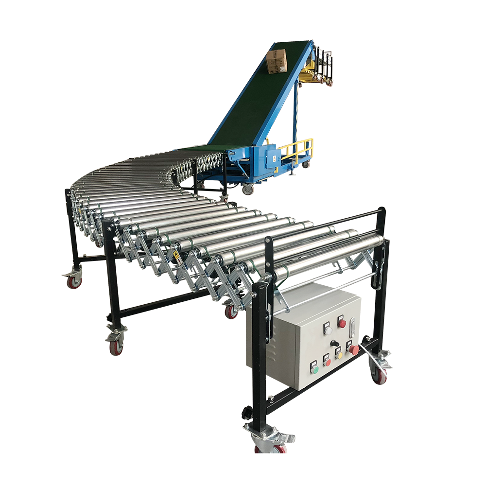 Carrying Machine Truck Loading and Unloading Portable Belt Conveyor ...