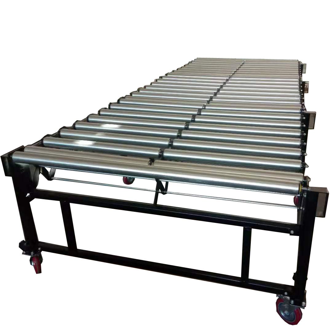 Gravity Flexible Retractable Expandable Double Roller Conveyor-YiFan ...
