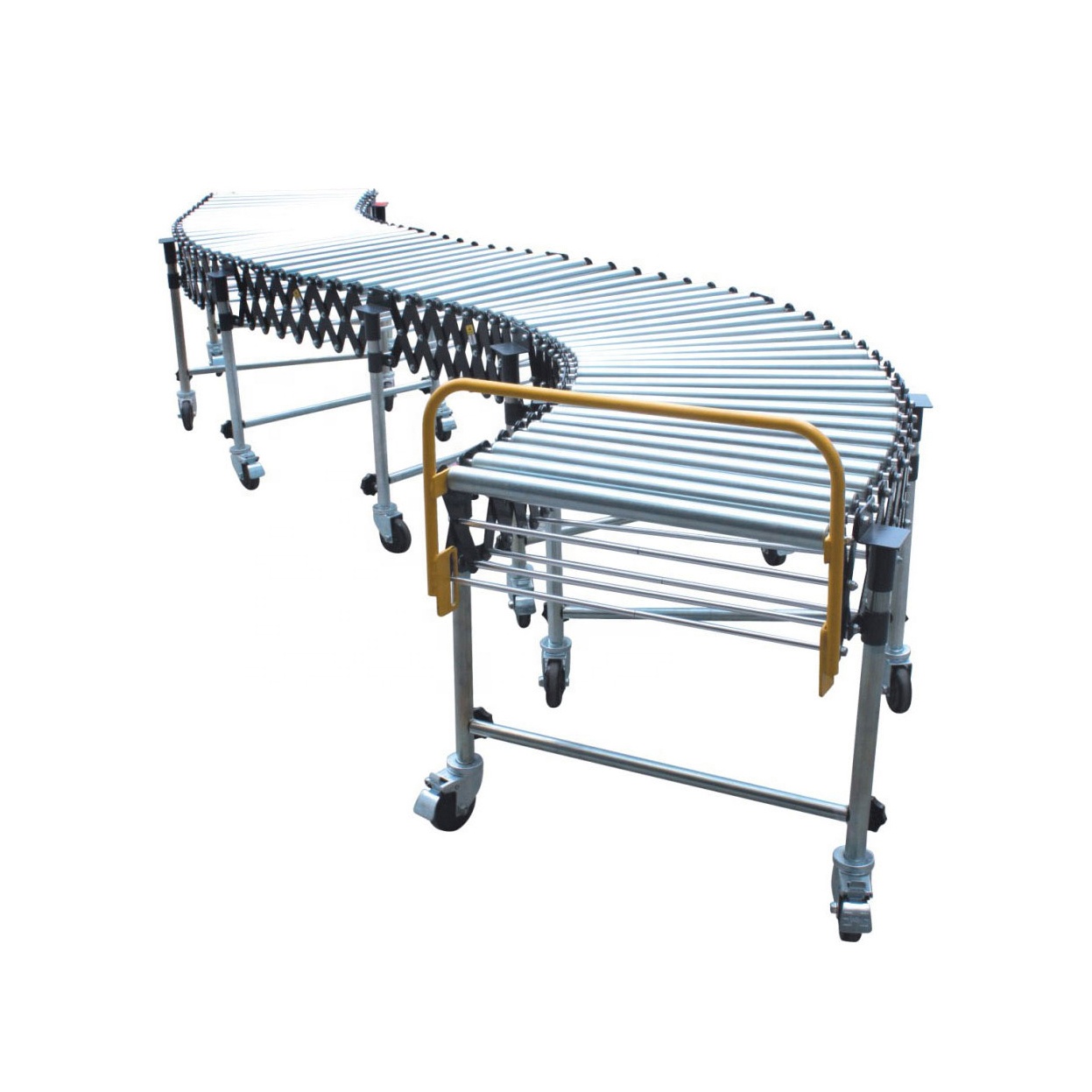 Gravity Flexible Expandable Extendable Zinc-plated Roller Conveyor ...