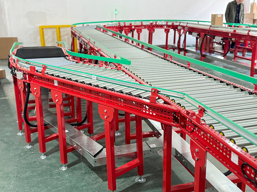 Scanning and Sorting Conveyor System Motorized and Gravity Roller ...