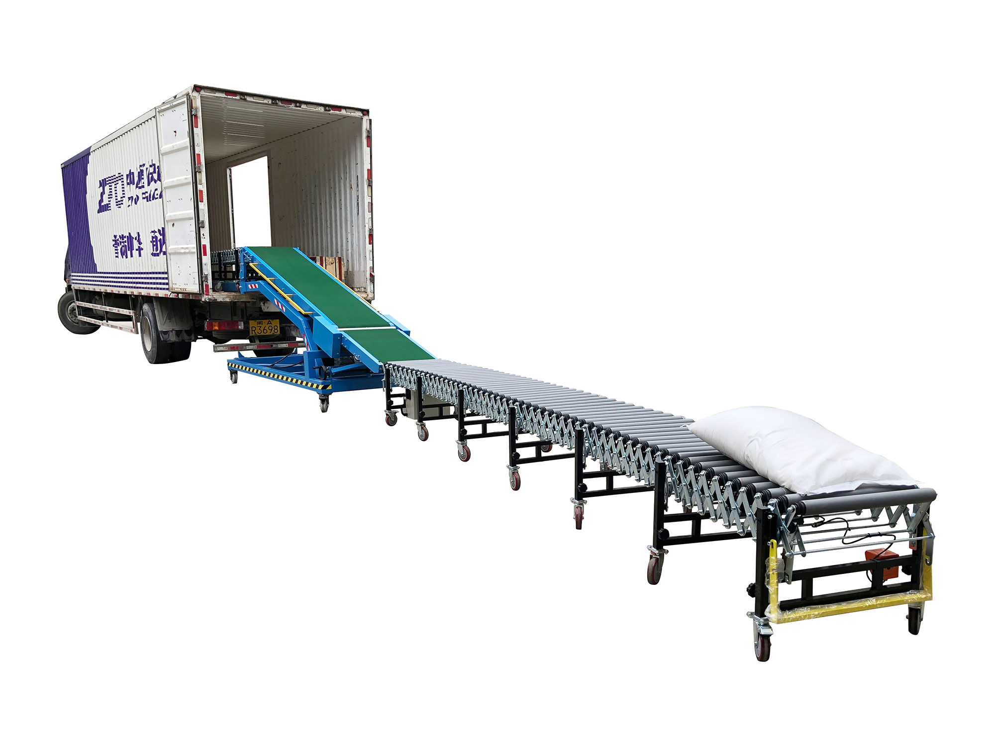 Movable Conveyor Belt System for Loading Unloading All Kinds of Trucks ...