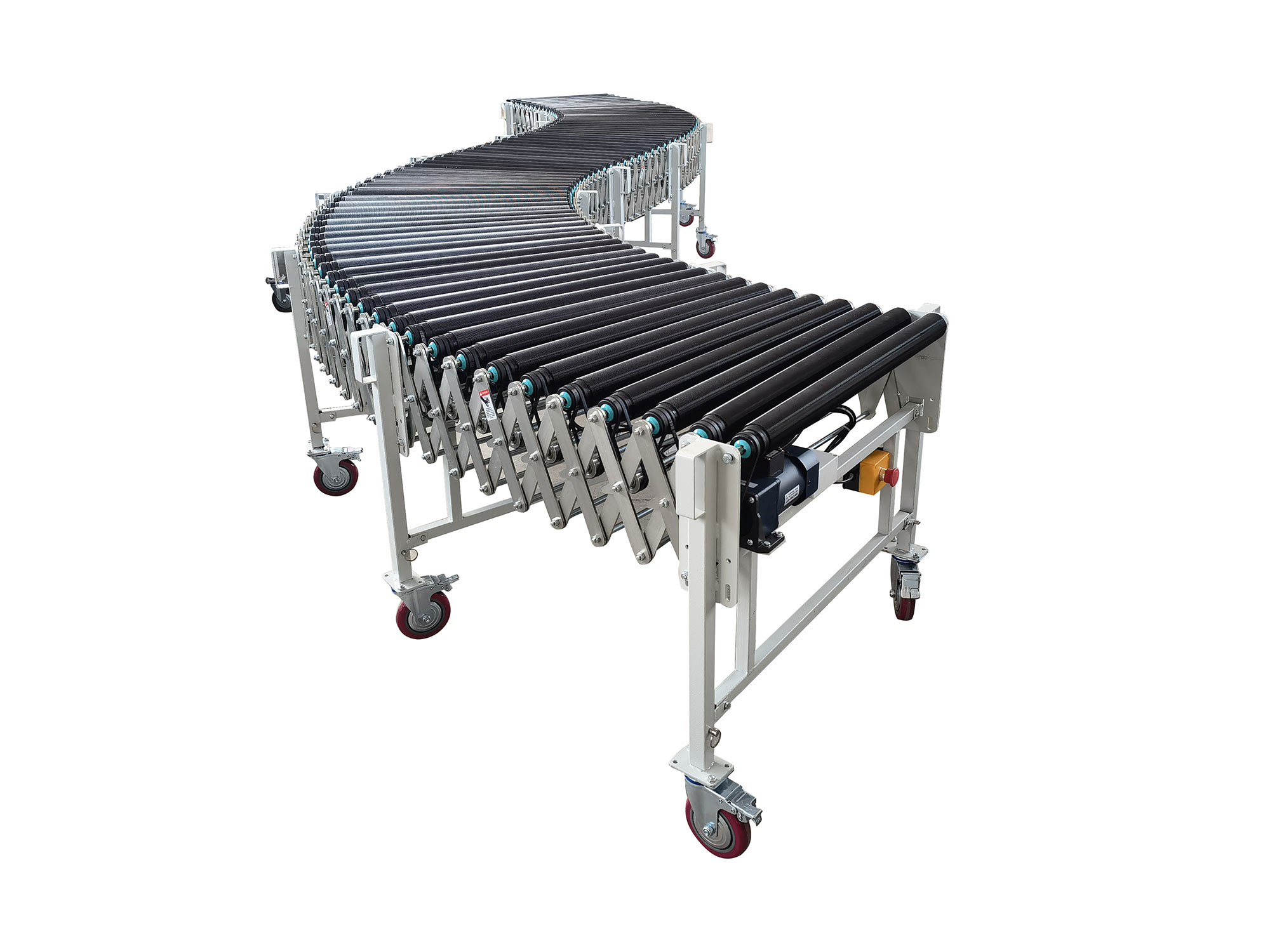 100KG Bag Loading Unloading Conveyor Belt, Powered Expandable Conveyor ...