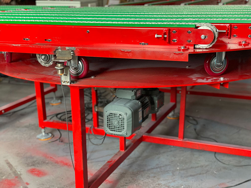 90 Degree Rotary Table for Fabric Rolls | Yifan Conveyor