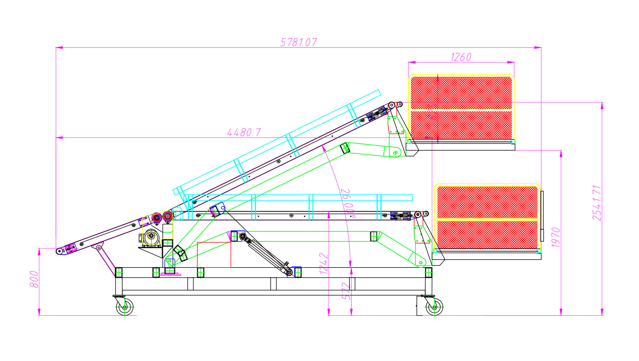 Truck Loading Unloading Conveyor with Worker Standing Platform | Yifan ...