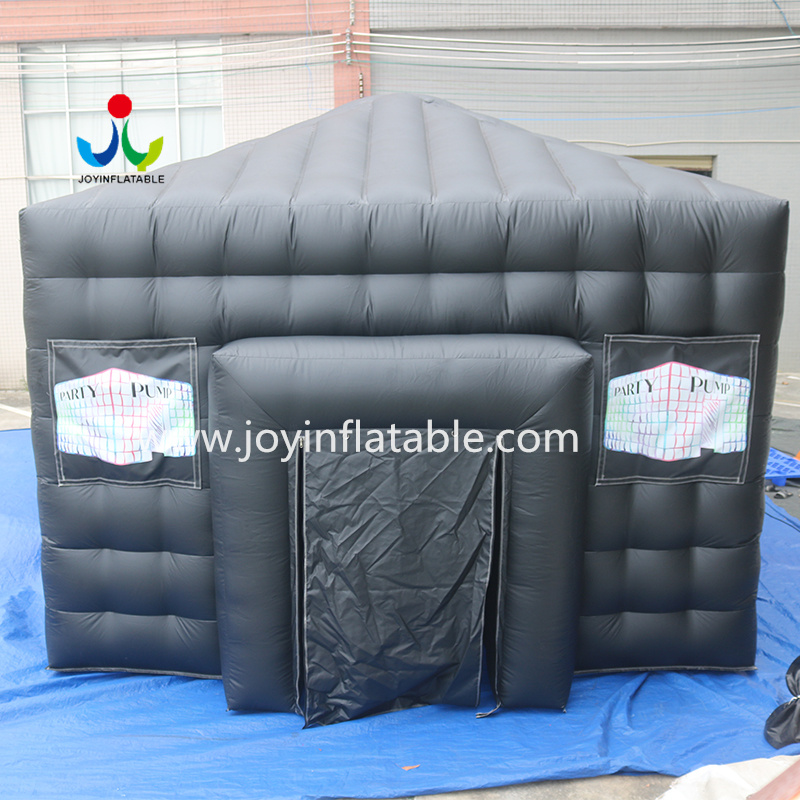 Inflatable Disco Light Night Cube Tent for Backyard Bar | Joy Inflatable