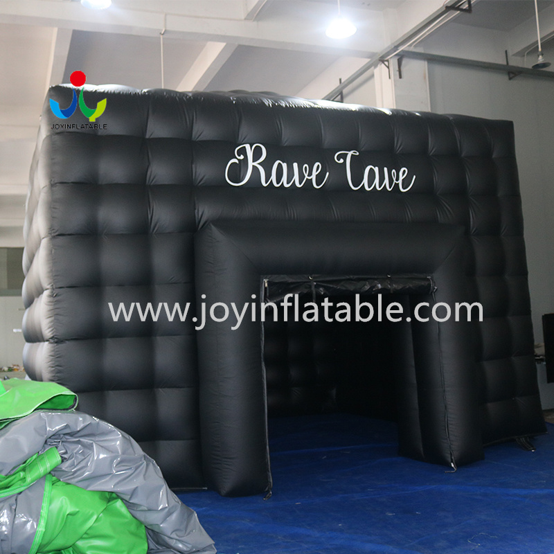 Custom Portable Black Inflatable Night Cube Party with Disco Led Light...