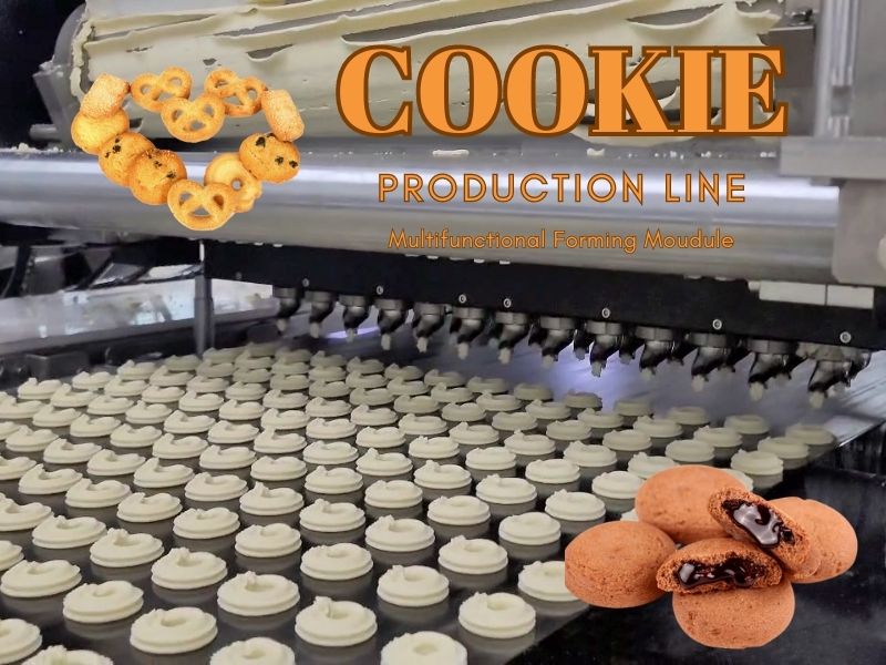 Automatic Industrial Cookie Machine Soft Biscuit Making Equipment ...