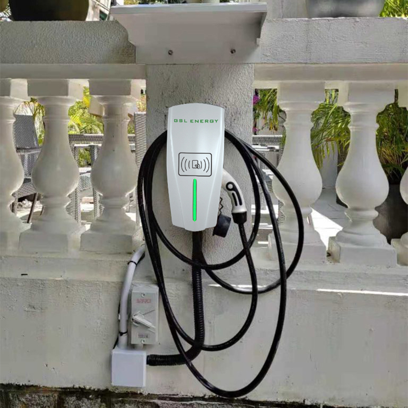 GSL Modo de energía 3 Tipo 2 Enchufe 1 Fase 3 Fase 7.4Kw 22Kw AC Wallbox Coche eléctrico ...
