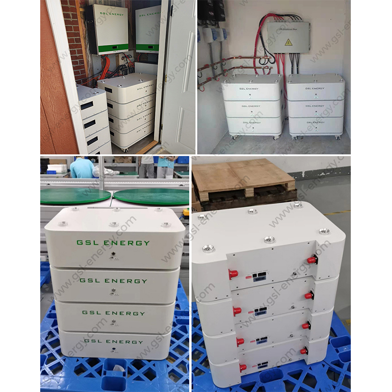 GSL ENERGY Power Storage Brick LiFePO4 Battery Storage System Installed ...