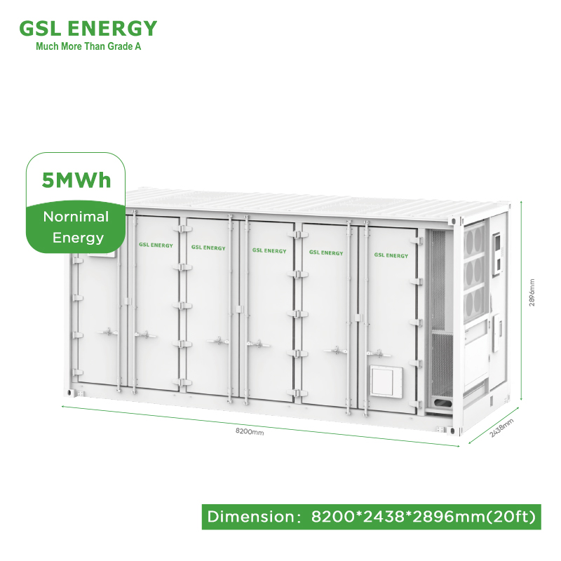 Liquid Cooling BESS Container, 5MWH Container Energy Storage System | GSL Energy
