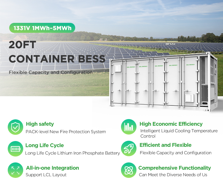 Liquid Cooling BESS Container, 5MWH Container Energy Storage System | GSL Energy