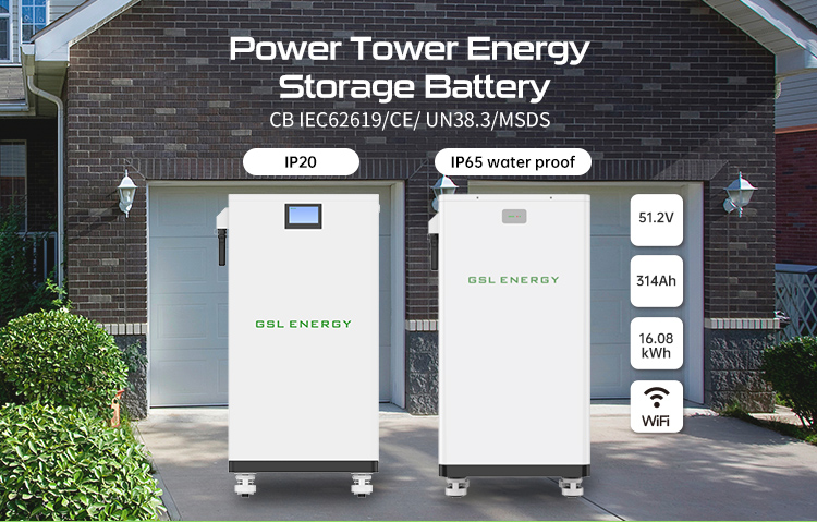 GSL-W-16K 16kWh Power Tower Energy Storage Battery | 51.2V 314Ah Home & Commercial-Industrial ...