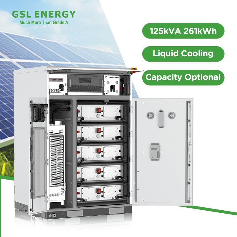 GSL Energy All-in-One 125kW 261kWh Liquid-Cooled Industrial Energy Storage System | GSL Energy