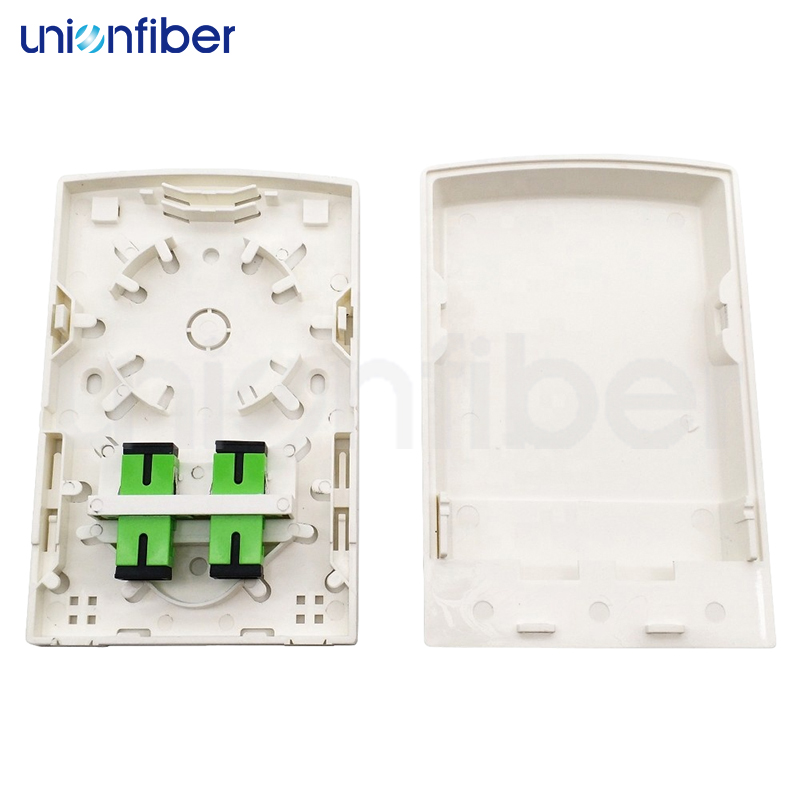 2 Port FTTH Faceplate / Rosette Box - Unionfiber