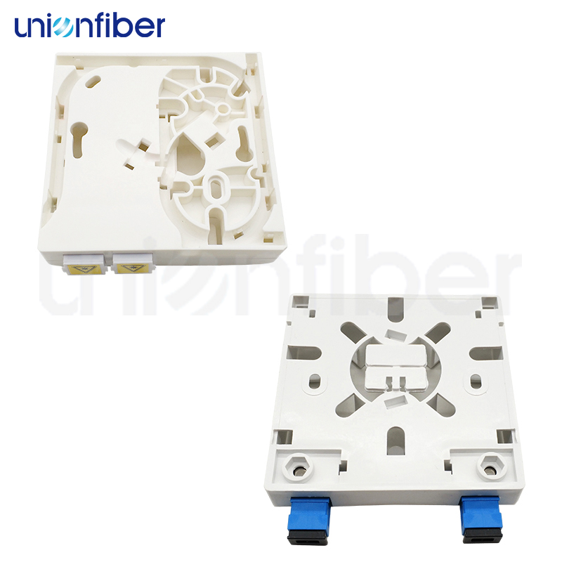 2 Port FTTH Faceplate / Rosette Box - Unionfiber