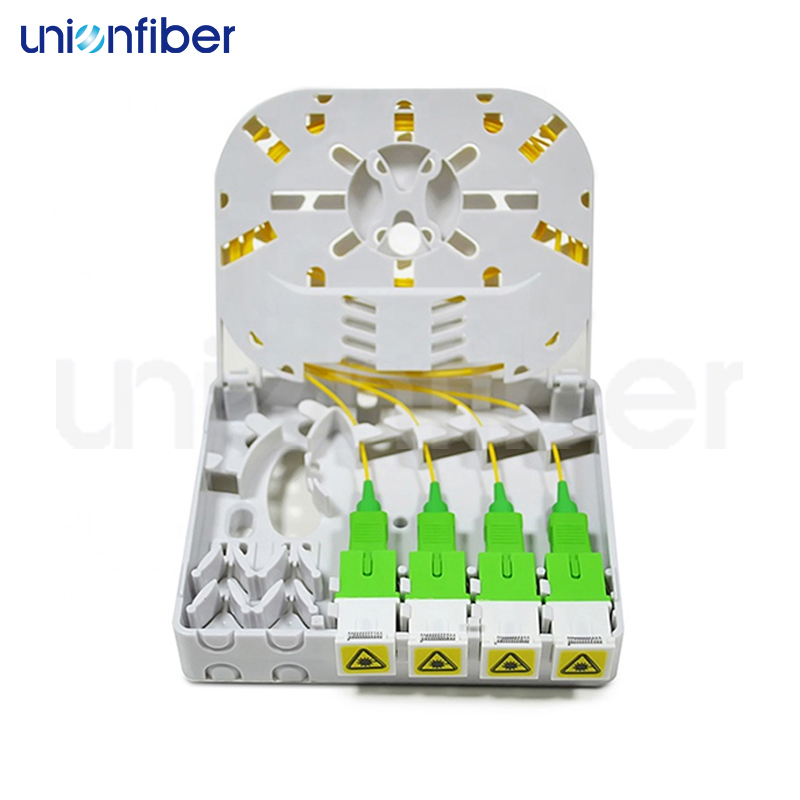 4 Port FTTH Faceplate Rosette Box | Unionfiber