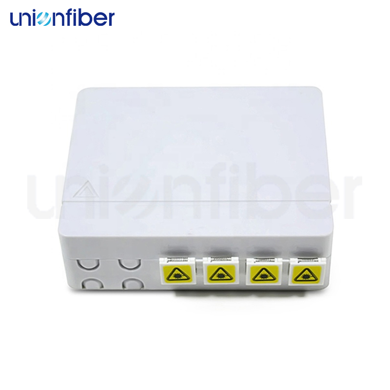 4 Port FTTH Faceplate Rosette Box | Unionfiber