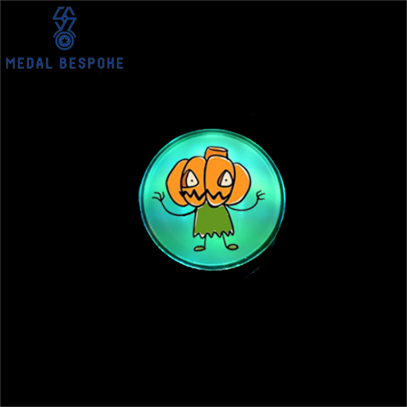 Customizable Halloween LED Badges — Medal Bespoke