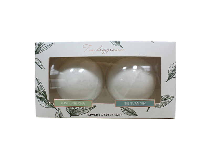Bath Fizzer Duo - Long Jing Cha & Tie Guan Yin Tea - Scented Bath Bombs ...