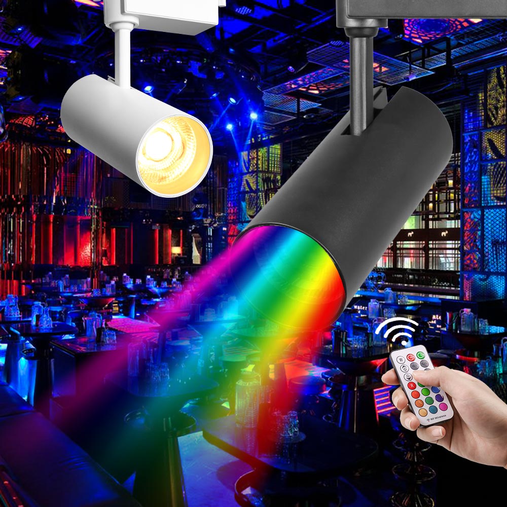 Modern 18W/30W Smart Track Lighting RGB Adjustable CCT RF Remote ...