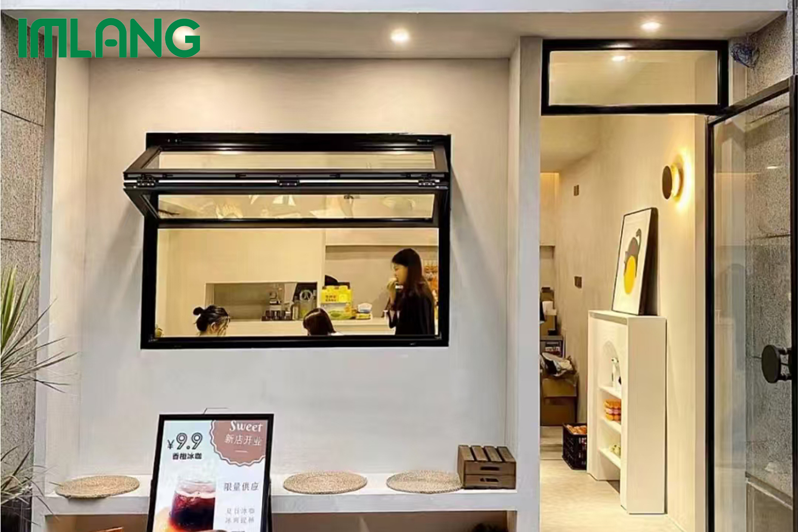 Imlang 40 Series Aluminum Vertical Folding Glass Window - IMLANG