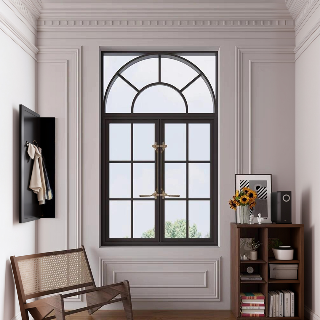 Aluminum Modern French Style Hardware Metal Casement Window - IMLANG