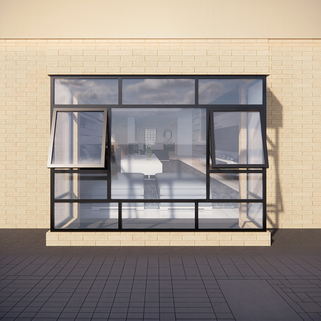 Aluminum Modern Design Multi Awning Windows | IMLANG