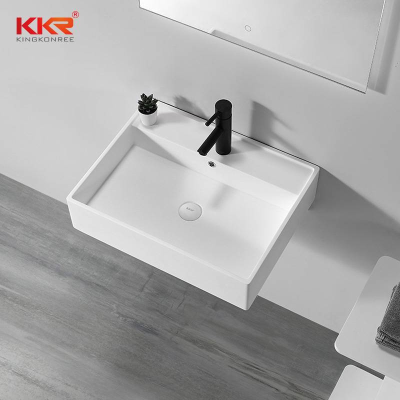 Wall Mounted Wash Basin for Bathroom, Wall Hung Hand Wash Basin | Kingkonree