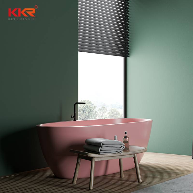 Color Modern Design Colored Solid Surface Bathtub | Kingkonree