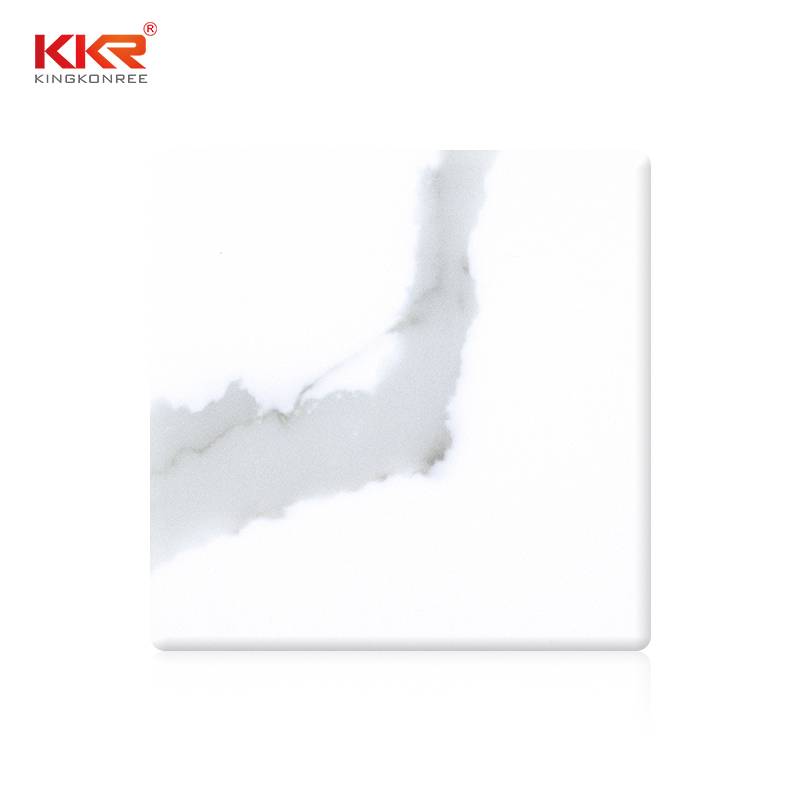Newly Carrara Marble Stone Artificial Solid Surface Sheet | Kingkonree Newly Carrara Marble Stone Artificial Solid Surface Sheet | Kingkonree