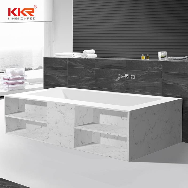 Artificial Marble Solid Surface Freestanding Bathtub | Kingkonree
