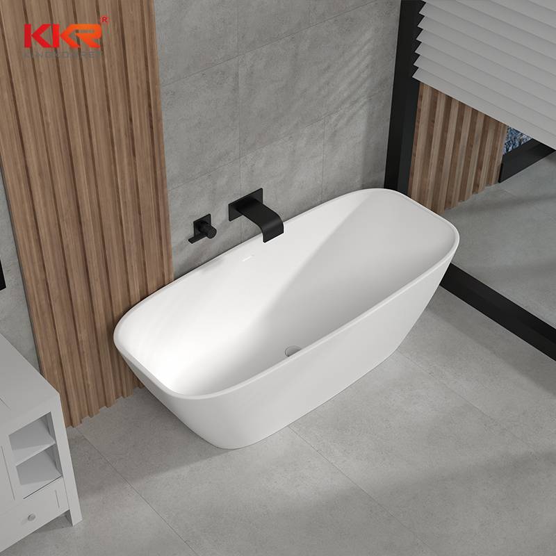 Solid Surface Bath Freestanding Bathroom Stone Resin Bath Tub | KingKonree