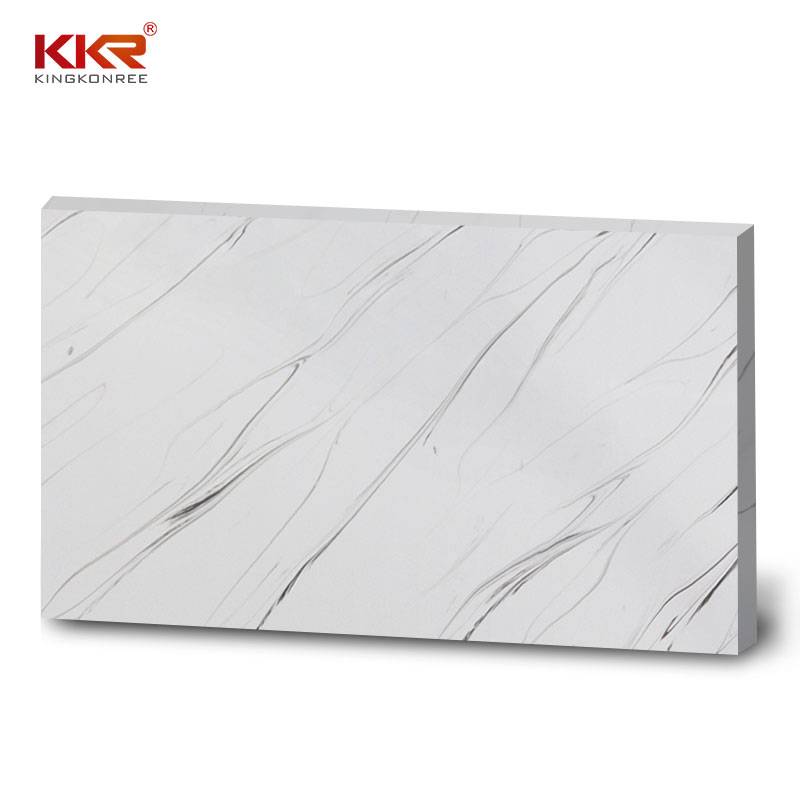 Kkr Industrial Artificial Gold Marble Finish Veneer Sheets Corians ...