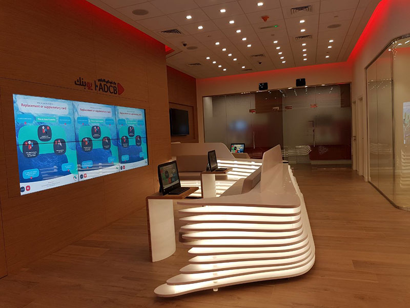 Find Kkr Solid Surface Reception Desk for Ubank Projects | KingKonree