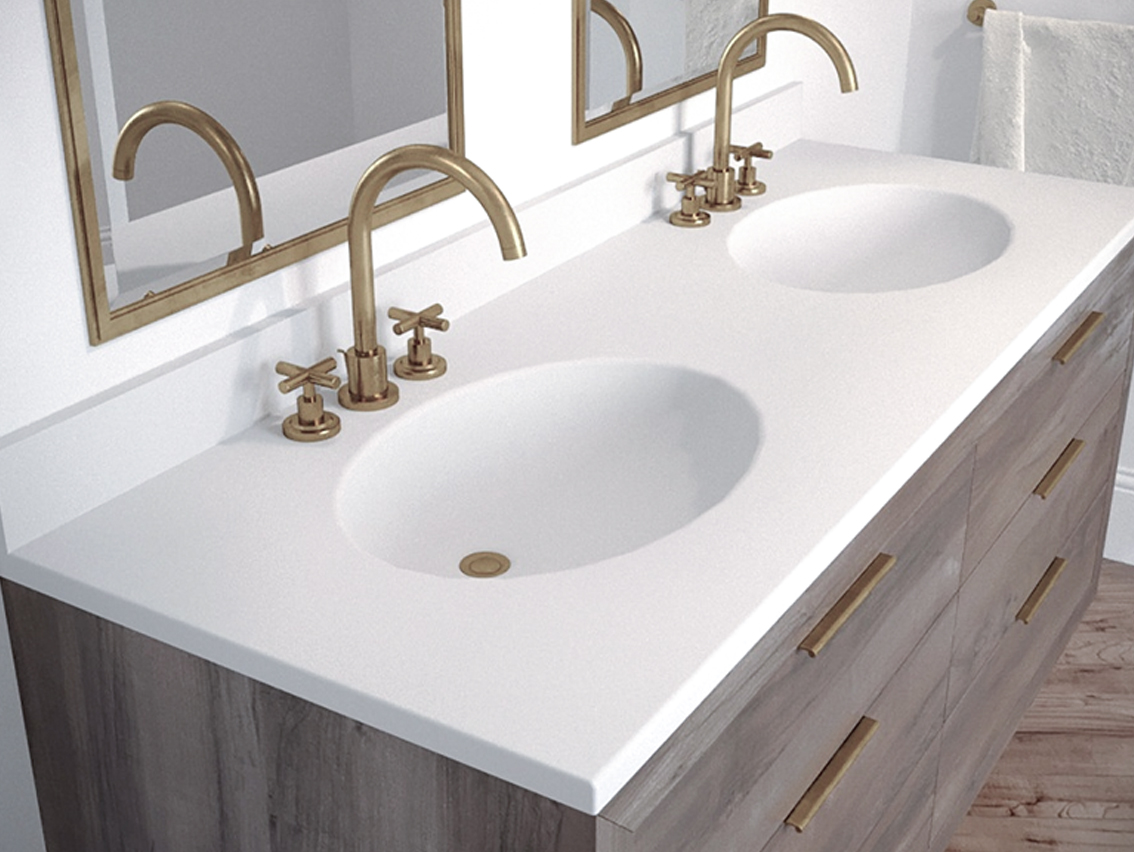 How Pretty Is Solid Surface Vanity Tops？| KingKonree