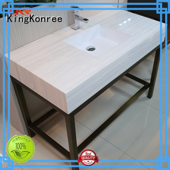 Durable Solid Surface Bathroom Countertops Kkrcountertop Customized for ...