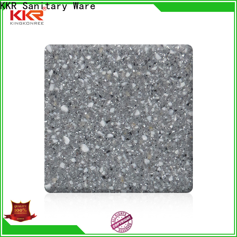 Gray Acrylic Solid Surface Sheets Customized Design for Room | KingKonree