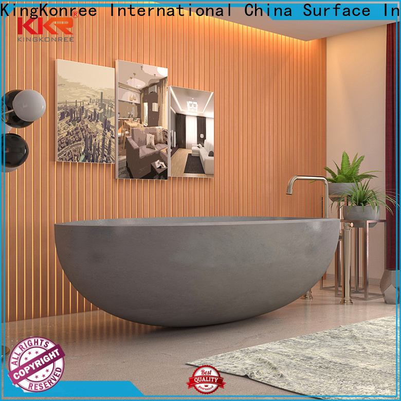 Overflow Solid Surface Freestanding Tub ODM | KingKonree