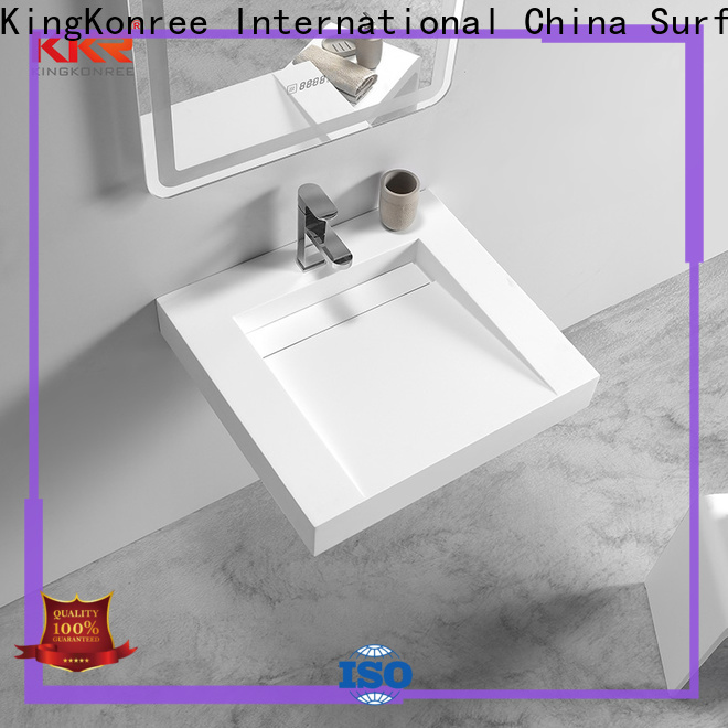 Artificial Modern Wall Mount Sink Design for Home | KingKonree
