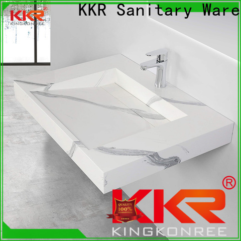 Selling Narrow Wall Hung Sink Design for Bathroom | KingKonree