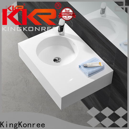 Mounted Crosswater Wall Hung Basin Design for Hotel | KingKonree