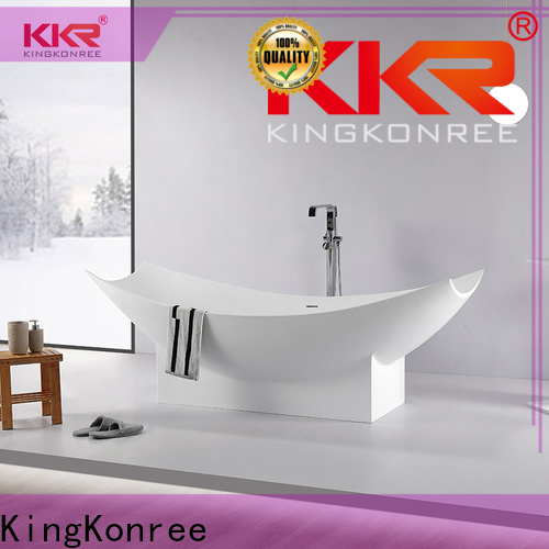 Marble Solid Surface Freestanding Tub Free Design for Bathroom | KingKonree