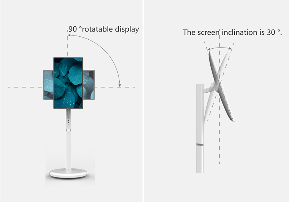 Best Value 1080P Portable Mobile Touch Screen Smart Rotatable Display ...