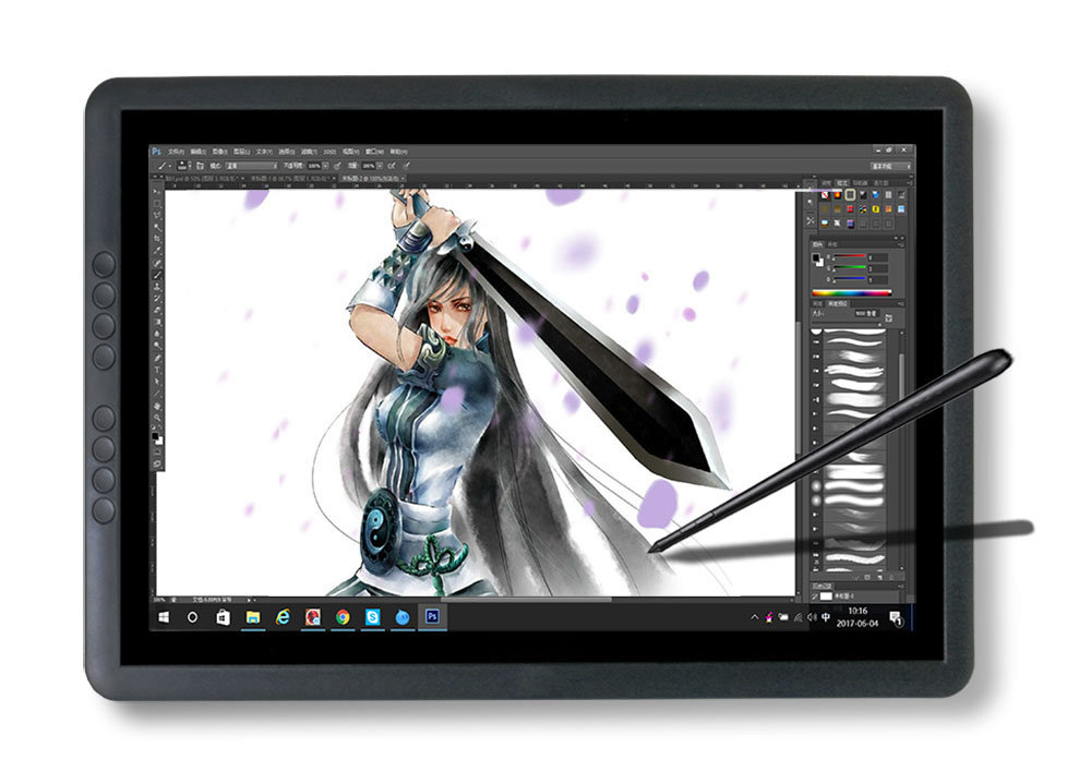 Professional 8192 Level Drawing Tablet LCD Display Digital Graphic Pen ...